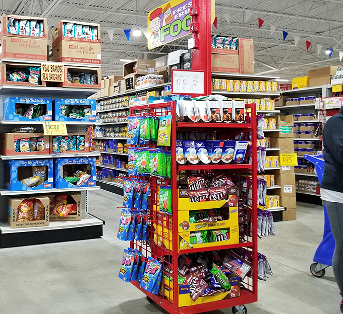 The snack aisle at Ollie's &ndash; where diet plans go to die and pantry restocking becomes an extreme sport of willpower versus bargain hunting.