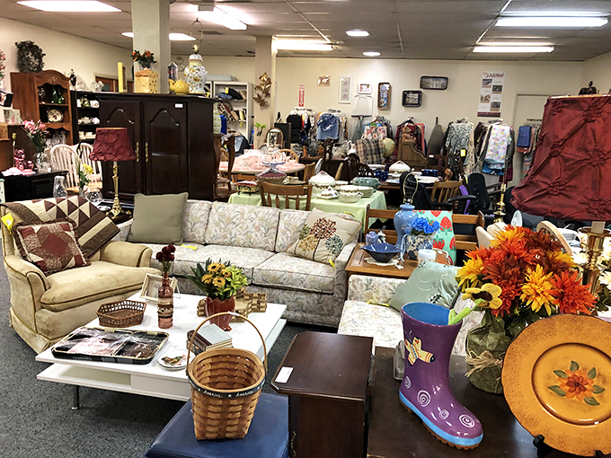 The furniture section: where sofas with stories sit patiently waiting for their second act in your living room drama.