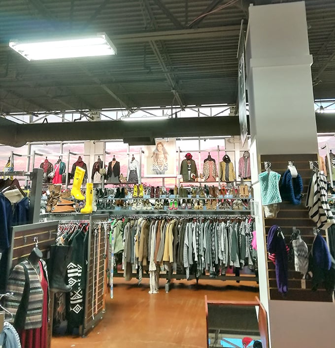 Racks upon racks of possibility&mdash;like a library where every book is a potential new chapter in your style story.