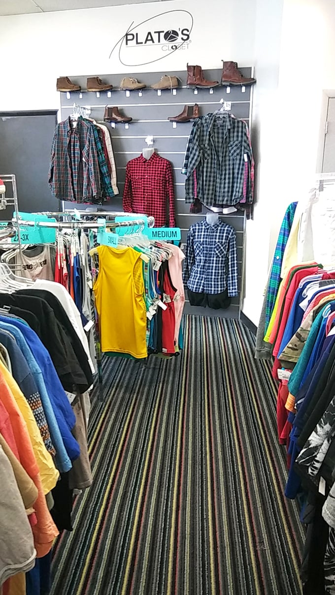 The men's section offers plaid perfection and boots that look barely broken in. Style without the financial heartbreak.