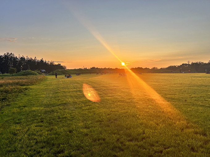 As the sun bids farewell, the real show at Cherry Springs is just beginning. The golden hour gives way to nature's greatest light display.