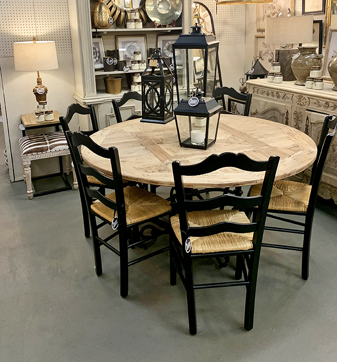This rustic dining set isn't just furniture&mdash;it's the silent witness to a thousand family dinners yet to come. The patina tells stories money can't buy.