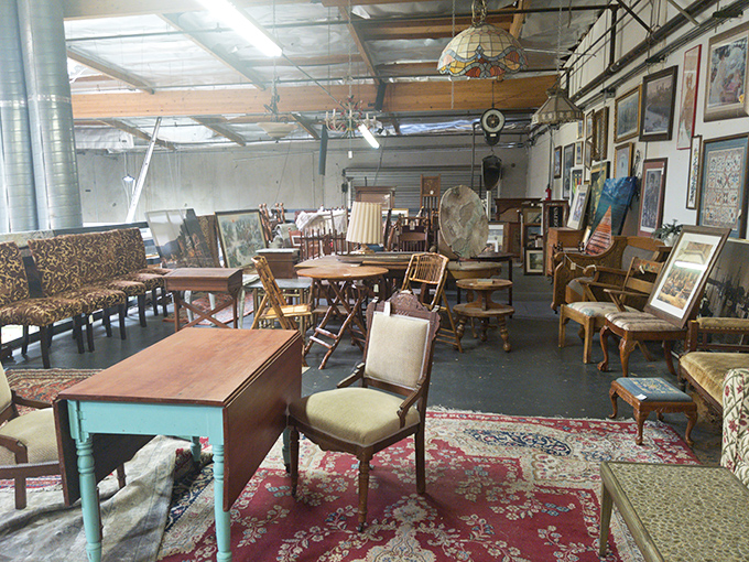 A furniture wonderland where your dining room dreams and your grandmother's good taste collide in perfect harmony.
