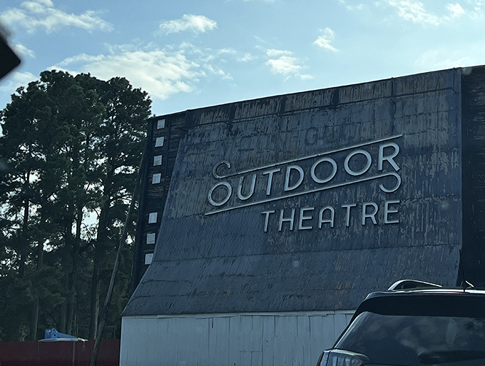 Film history written in weathered metal and wood&mdash;this massive screen has witnessed countless first dates, family outings, and summer memories.
