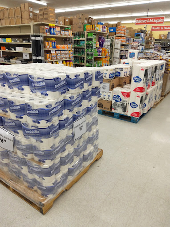 The toilet paper promised land – where bulk buying means never experiencing that moment of bathroom panic for months.