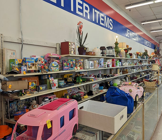 One shopper's outgrown toy is another child's new adventure&mdash;this "better items" section holds plastic dreams at fraction-of-retail prices.