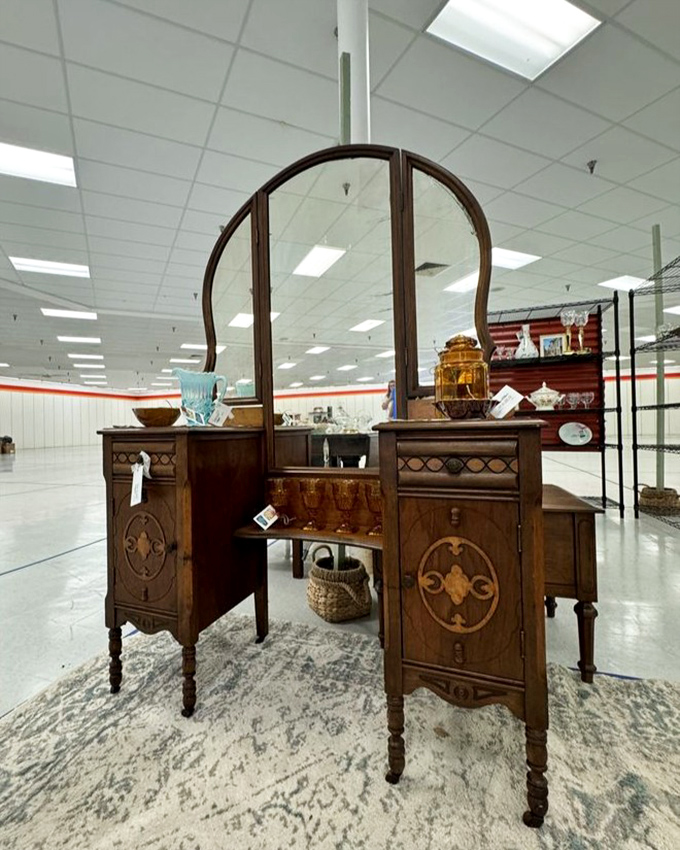 This isn't just a vanity &ndash; it's a time machine to when furniture was crafted with intention and built to outlast trends.