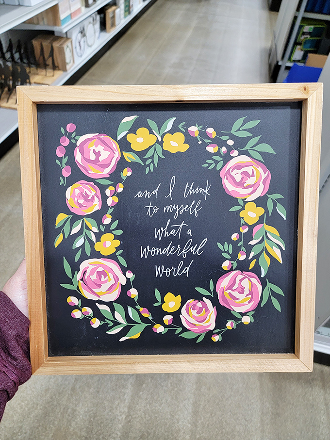 "What a wonderful world" indeed when wall art this charming costs less than your morning latte.