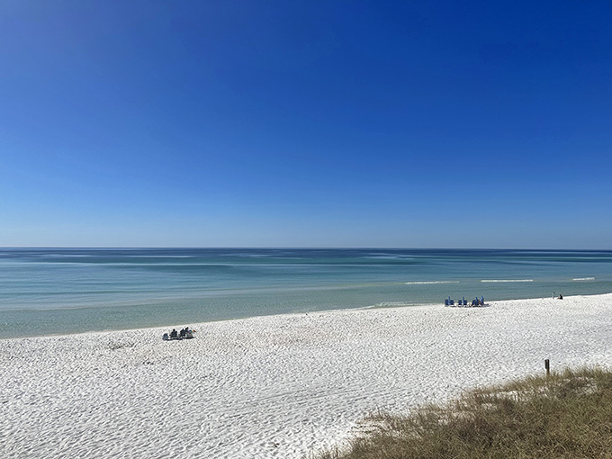 Social distancing at its finest. When your nearest beach neighbor is a tiny dot in the distance, you've found the right spot.