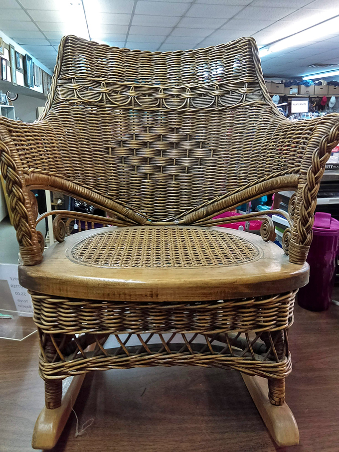 This wicker throne isn't just a chair&mdash;it's someone's future reading nook. Imagine the stories it could tell... and the ones you'll create in it.