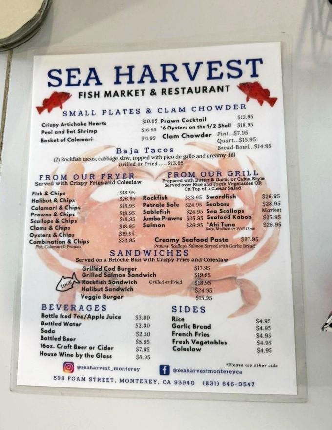 This menu reads like a love letter to the ocean, with prices that won't require a second mortgage.