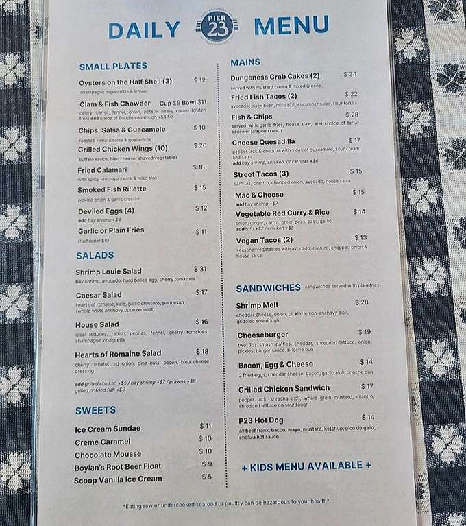 Simple pleasures at honest prices - this menu speaks fluent "delicious" without any fancy translation needed.