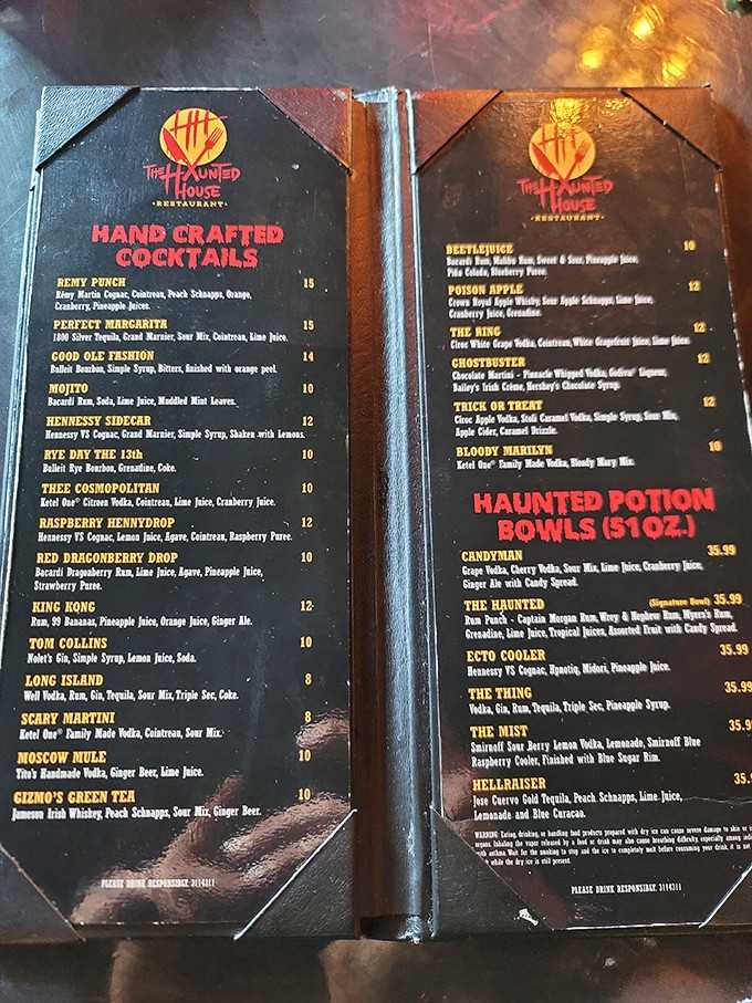 A menu that reads like casting notes for a monster movie marathon, with delicious plot twists.