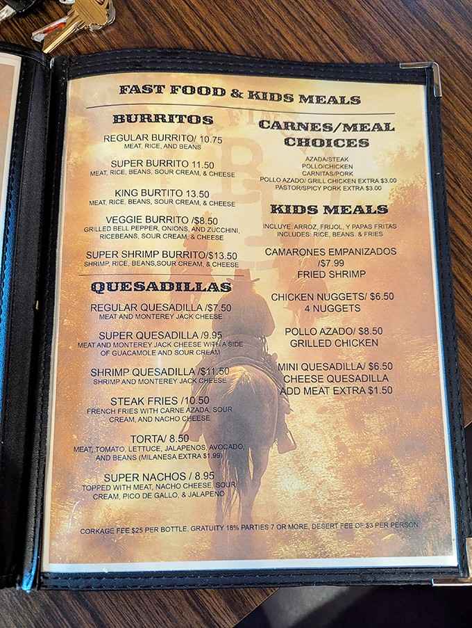 A menu that reads like a love letter to both Mexico and the American West.