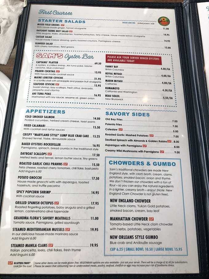 This menu reads like poetry for seafood enthusiasts, featuring treasures that would make Poseidon himself jealous.