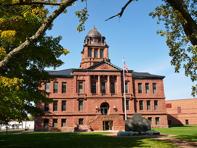 Antigo's courthouse stands proud as a beacon of stability in a town that values both history and affordability.