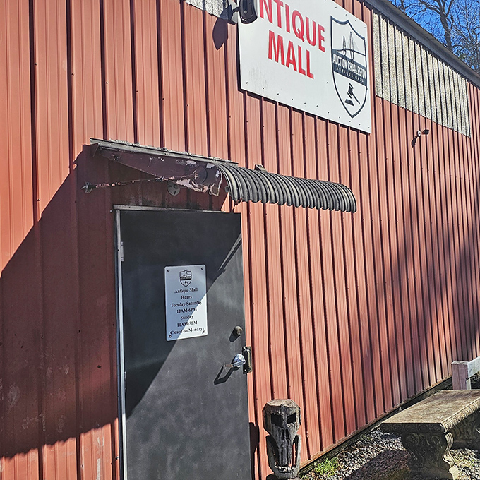 That red building practically shouts "come explore!" - and trust us, you'll want to answer that call.