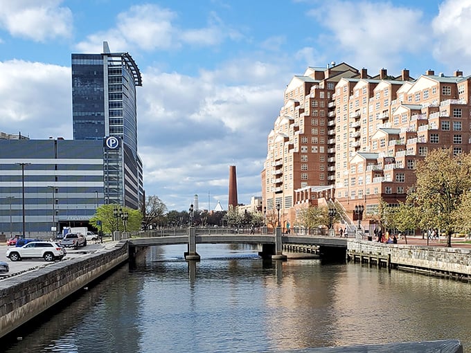Baltimore's Inner Harbor: Where waterfront living meets urban convenience, with water taxis instead of traffic jams!