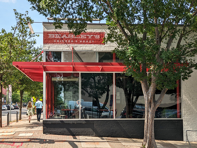 Beasley's red awning beckons like a lighthouse for downtown Raleigh's hungry chicken seekers everywhere.