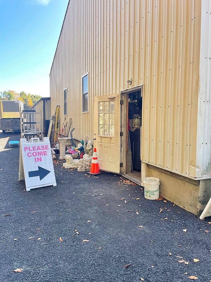 Sometimes the best treasures hide behind the most unassuming doors in quiet Connecticut towns like this.