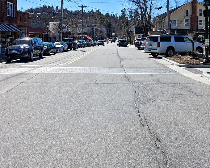 Blowing Rock&rsquo;s charming main street stretches through town, inviting visitors to slow down, explore, and soak in the mountain-town magic.