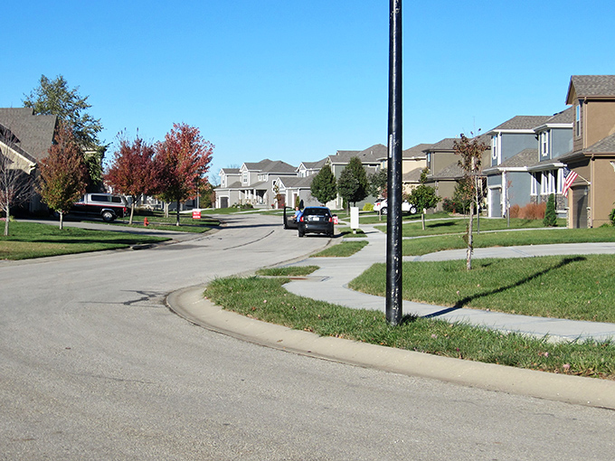 Blue Springs neighborhoods showcase the American dream with manicured lawns and peaceful streets.