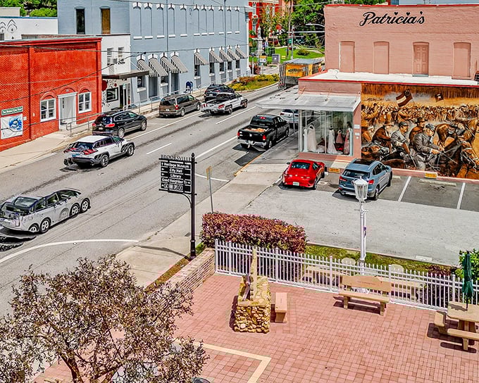 Historic buildings stand proud like distinguished gentlemen sharing tales of yesteryear with passersby.