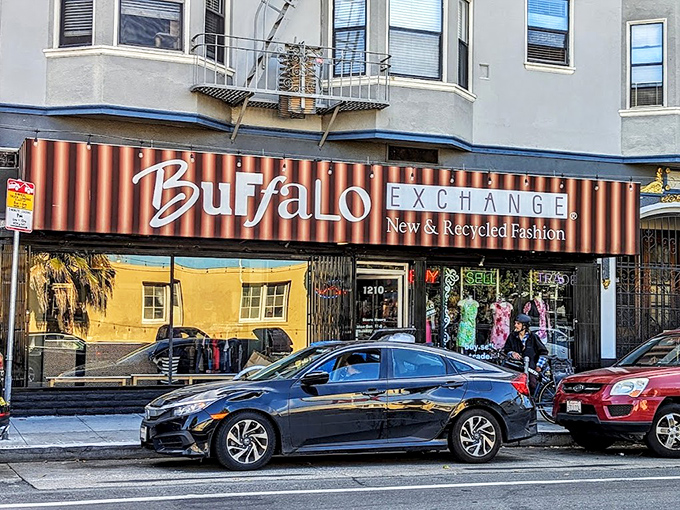 Buffalo Exchange brings hipster cool to Valencia Street, where vintage dreams meet modern wallet-friendly reality.
