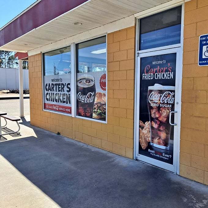 That bright yellow exterior isn't subtle, but neither is the incredible fried chicken waiting inside here.