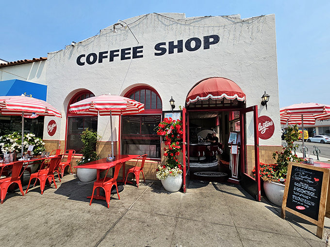 Red stripes and seaside charm create the perfect recipe for a breakfast that tastes like vacation memories.