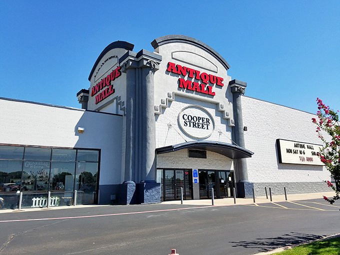 Cooper Street's antique paradise where every booth holds secrets waiting to be uncovered by savvy shoppers.