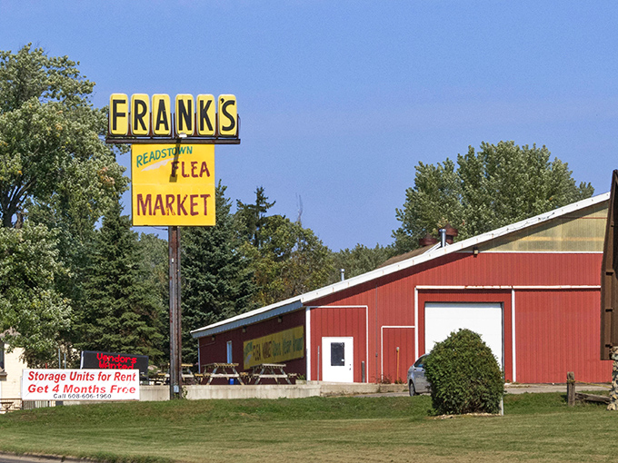 Frank's famous red barn&mdash;where "crazy" perfectly describes both the deals and the delightfully eclectic mix of treasures inside.