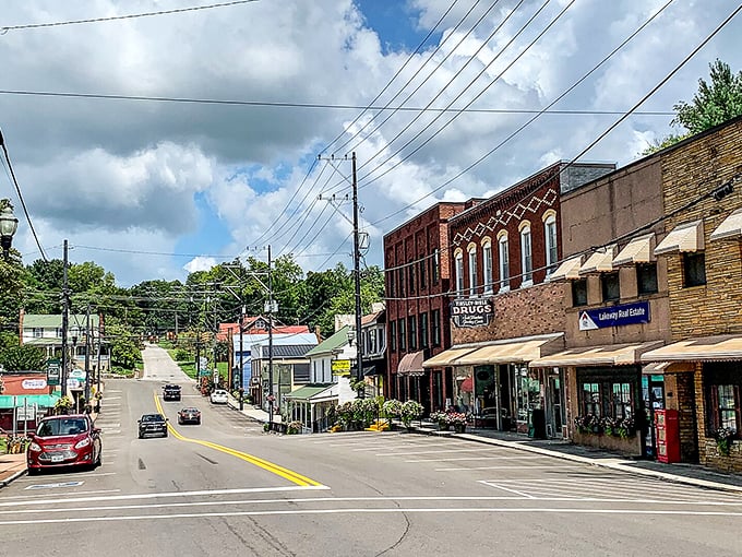 Main street charm meets lakeside living where your biggest worry is choosing the perfect fishing spot.