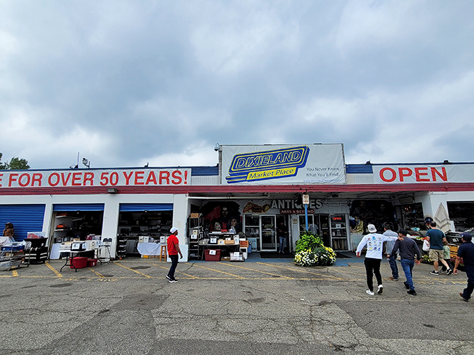 Step inside this flea market wonderland where antiques and memories wait patiently for their next adventure.