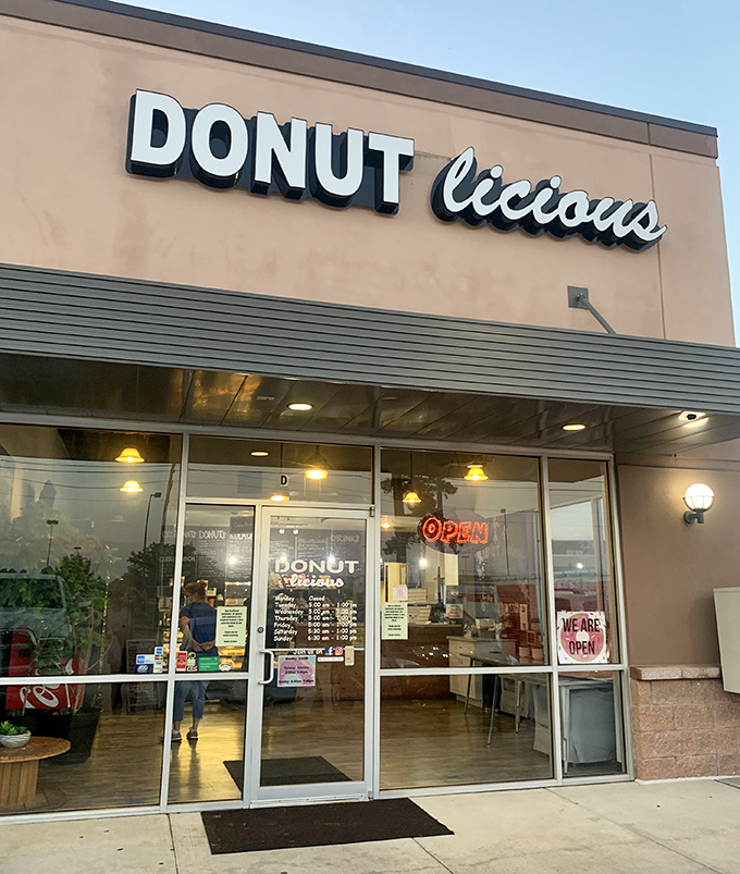 Strip mall exterior, five-star donut interior - never judge a bakery by its humble shopping center home.