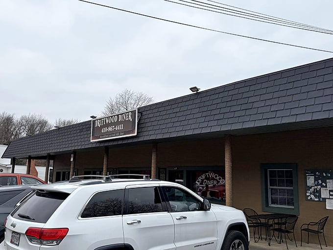Driftwood Diner's humble brick exterior hides the kind of breakfast magic that turns strangers into regulars.