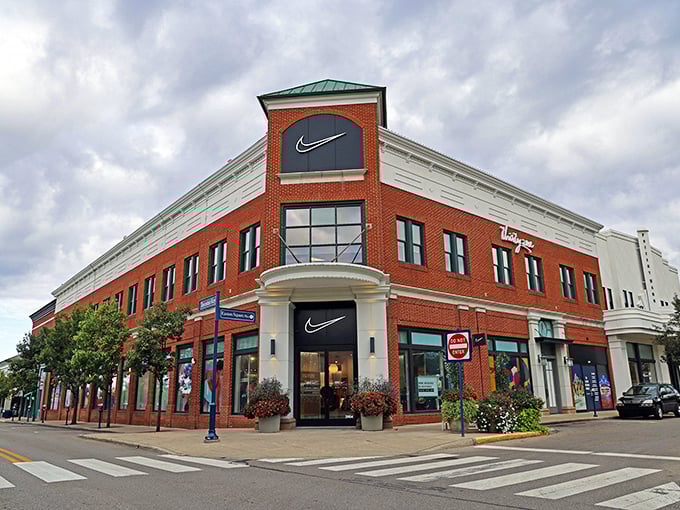 Nike's calling your name from that handsome brick building - resistance is futile, folks. 
