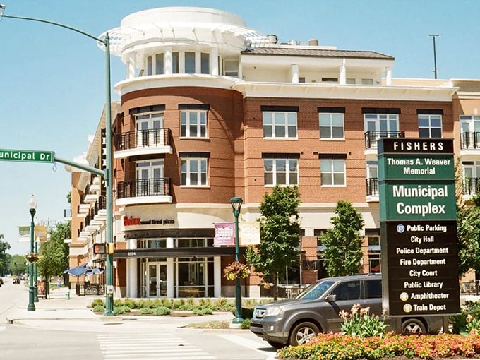 Fishers' modern municipal complex represents the new face of suburban Indiana done absolutely right. 