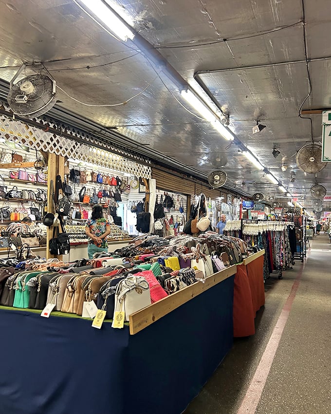 Fleamasters in Fort Myers is a bargain hunter's paradise. The colorful displays of merchandise could tempt even the most disciplined shopper.