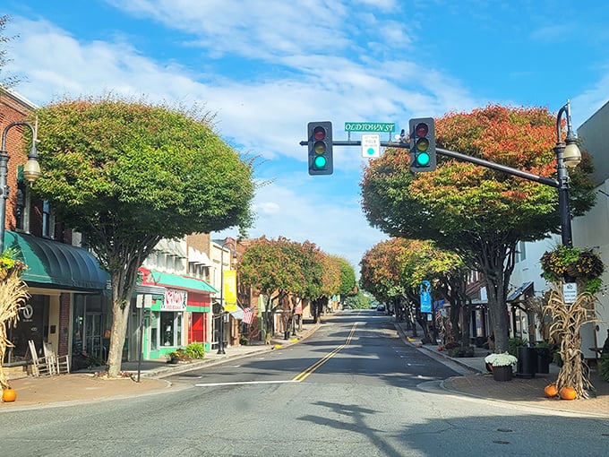 In Galax, even the traffic lights seem to take life slower, just like the gentle pace of local prices.