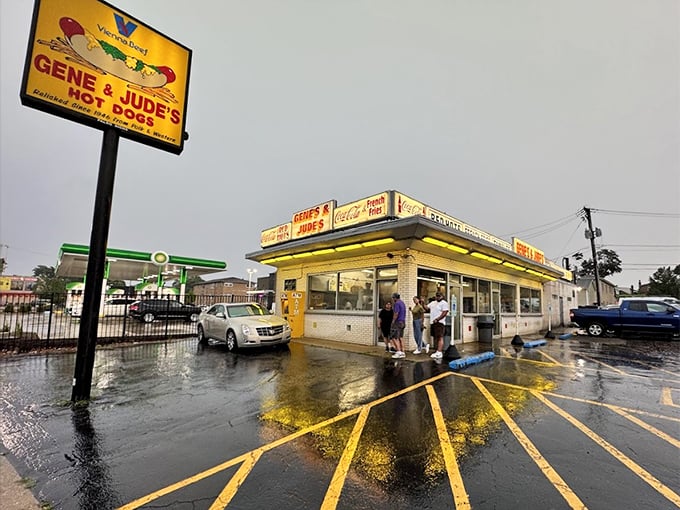 Don't judge this yellow book by its cover&mdash;inside lies some of the most talked-about hot dogs in Chicagoland.