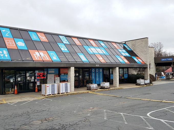 ReStore's colorful roof is like a rainbow promising a pot of gold inside&mdash;except the gold is affordable furniture and fashion finds.