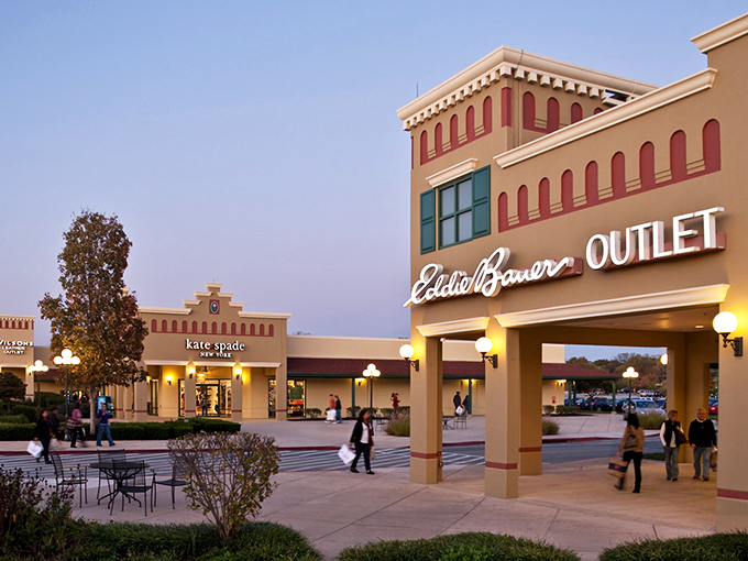 The distinctive clock tower at Hagerstown Premium Outlets stands like a beacon for bargain hunters traveling along I-70 and I-81.