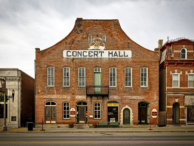Hermann's Concert Hall stands like a grand old theater star, still commanding attention after all these years.