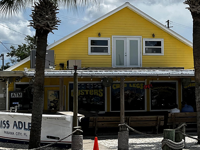 Bright yellow like a beacon of hope for oyster lovers, Hunt's has been Panama City's seafood lighthouse for generations.