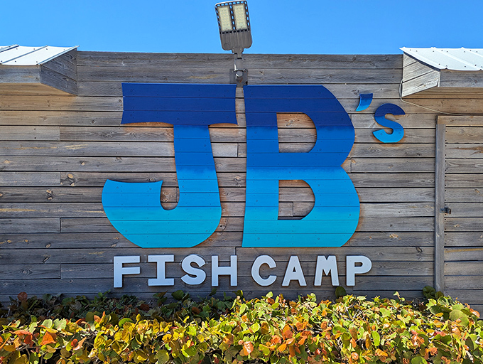 JB's wooden sign might as well say "Abandon diet, all ye who enter here" &ndash; this fish camp means serious seafood business.