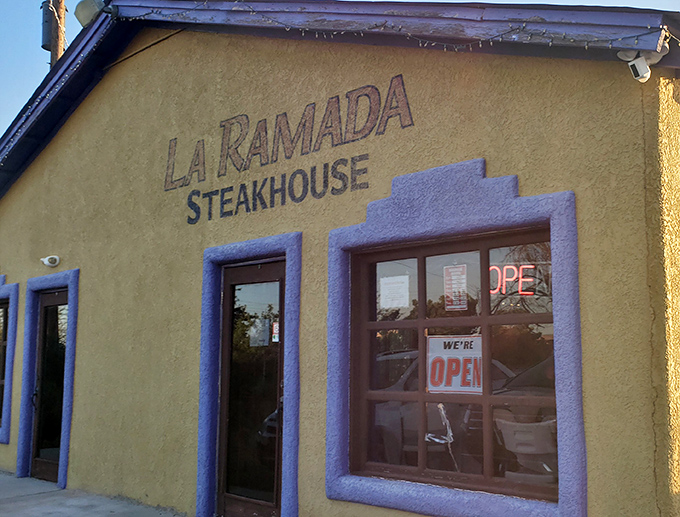 La Ramada's sunshine-yellow walls and blue trim aren't just pretty&mdash;they're a desert beacon calling to hungry travelers miles away.