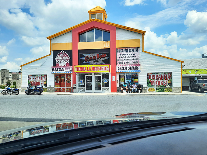 Laurel's colorful storefronts bring joy to every passerby, like a rainbow after a storm.