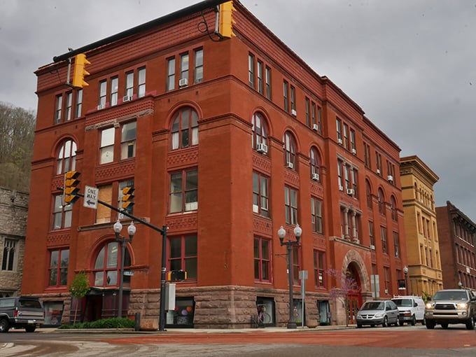Oil City's colorful downtown buildings stand like a lineup of vintage candy boxes, housing affordable treasures within their brick walls.