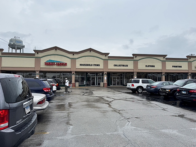 When furniture displays look this organized, you know someone takes their thrift game seriously around here.